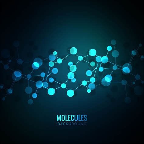 Abstract Blue Molecules Background Vector 247052 Vector Art At Vecteezy