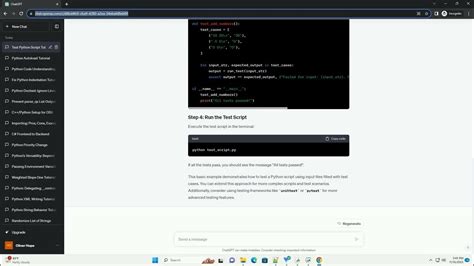 How To Test A Python Script With An Input File Filled With Testcases Youtube
