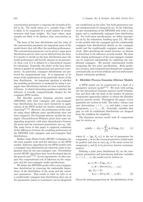 pdf dirichlet process gaussian mixture models choice of the base