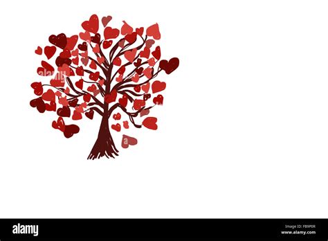 Abstract Drawing Tree Heart Shape High Resolution Stock Photography And Images Alamy