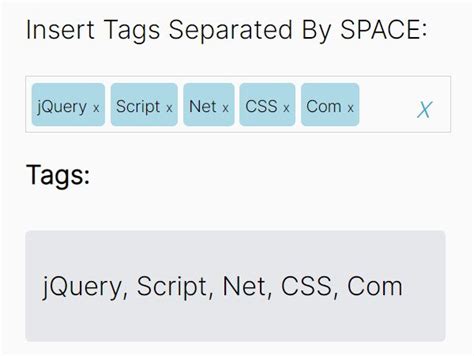 User Friendly Tag Management Jquery Plugin Selectit Js Free Jquery