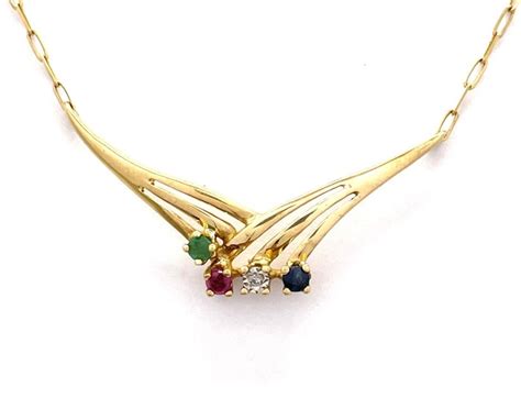 NO RESERVE PRICE Cocktail Kt Yellow Gold Necklace Catawiki