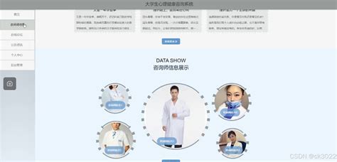 Ssm大学生心理健康咨询系统s8ly6 Csdn博客