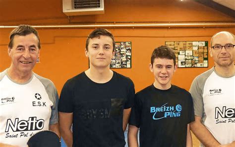 Tennis De Table Léquipe Fanion En Région Le Télégramme