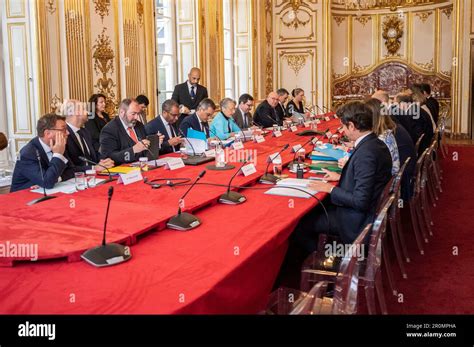 Paris France 09th May 2023 French Prime Minister Elisabeth Borne