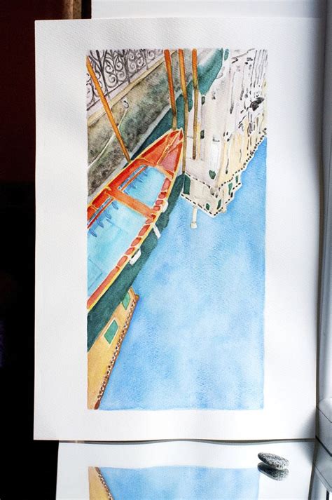 Watercolor Painting Venice Watercolor Paintings Original
