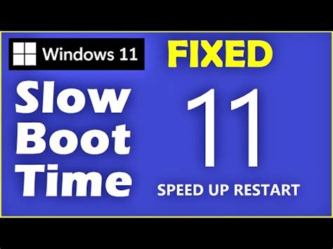 Windows 11 - How to Fix Slow Boot Time in Windows 11