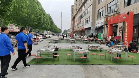 镇平县城市管理局整治规范夜市市场秩序！增添城市烟火气！经营餐饮商户