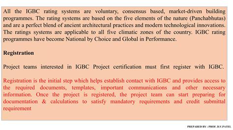 Igbc Rating System Pptx