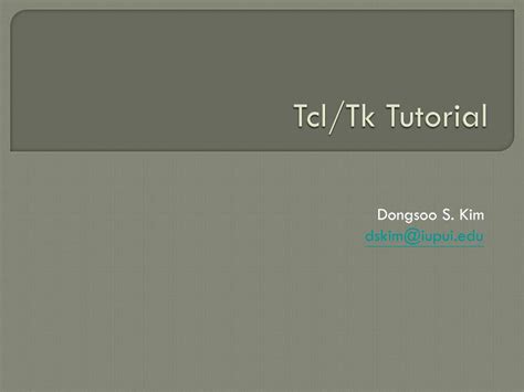 Ppt Tcltk A Powerful Scripting Language And Gui Toolkit Powerpoint Presentation Id1130556