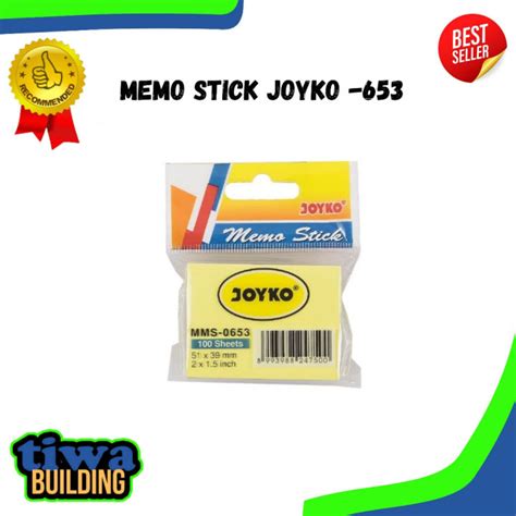 MEMO STICK JOYKO STICKY NOTES KERTAS MEMO TEMPEL MEMO PEREKAT PEMBATAS BUKU TERSEDIA