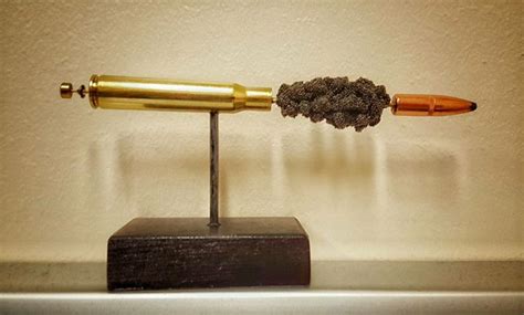 Potd Exploded Bullet Sculpture