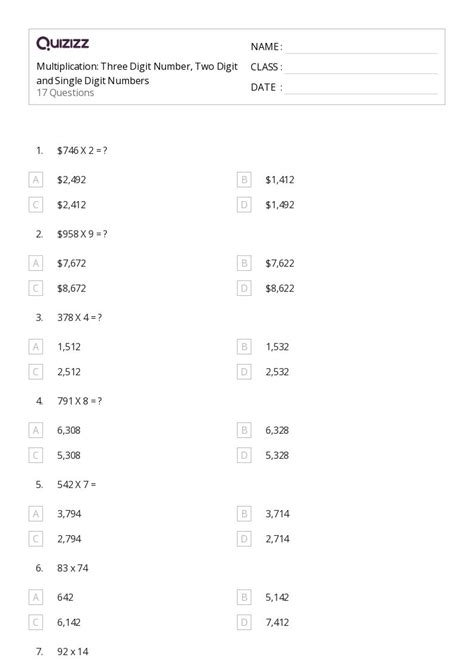 50 Comparing Two Digit Numbers Worksheets For 5th Class On Quizizz