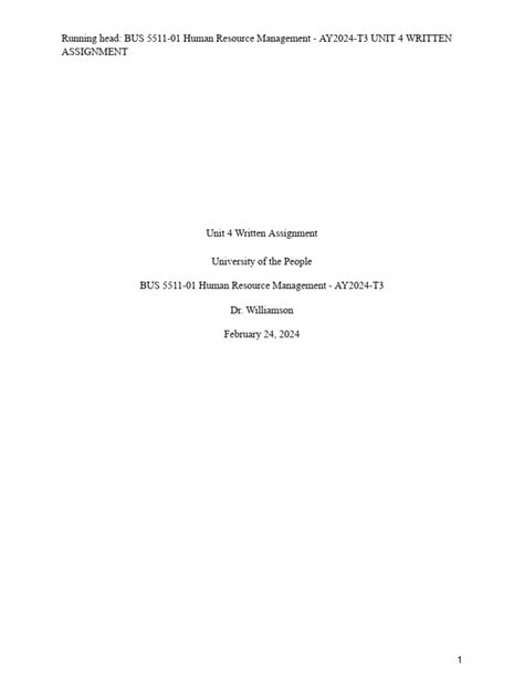 Unit 4 Written Assignment Pdf Mentorship Motivational