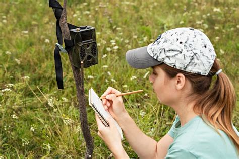 Premium Photo Young Woman Scientist Writing Down Data From Trap