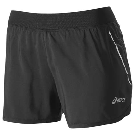 Asics Womens Woven Performance Running Shorts Black Probikekit Uk