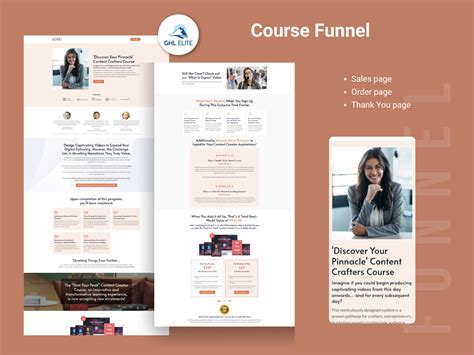 Course Funnel Ghlelite Gohighlevel Website And Funnel Templates