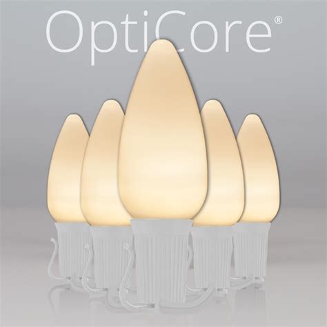 Christmas Lights C9 Warm White Smooth Opticore Commercial Led