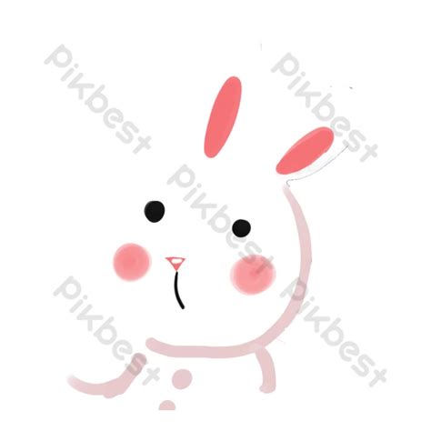 토끼 만화 아바타 일러스트 Png Psd 무료 다운로드 Pikbest