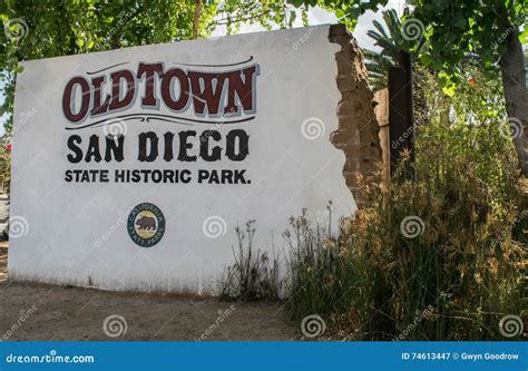 Old Town San Diego State Historic Park California Editorial