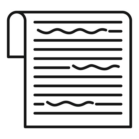 Icono Del Editor De Servicios Estilo De Esquema 14477214 Vector En