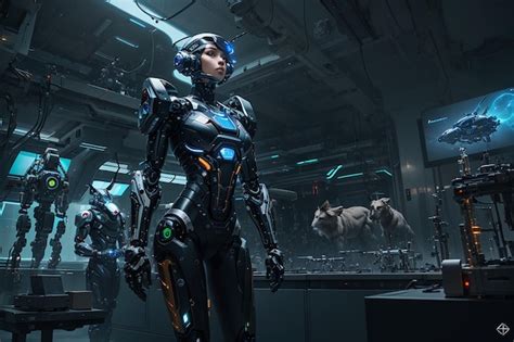 Premium Ai Image Ai Robotics Showcase Event Advancements On Display