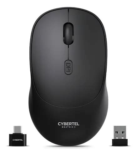 Mouse Cybertel Beatnik Inalámbrico Bluetoothrecargable Cuotas Sin Interés