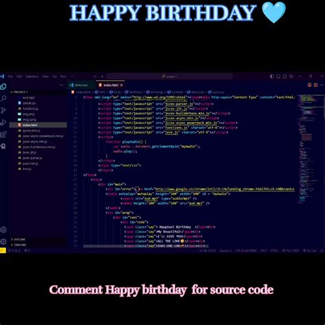 happy birthday impress your crush by your coding skills 😉 programming