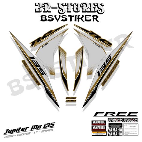 Njmx 33 Striping Jupiter Mx New 135 Stiker Rc Edition 135 Mx 135 Ne