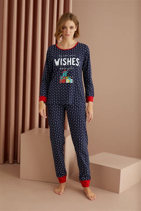 Дамска коледна пижама Pink Angel