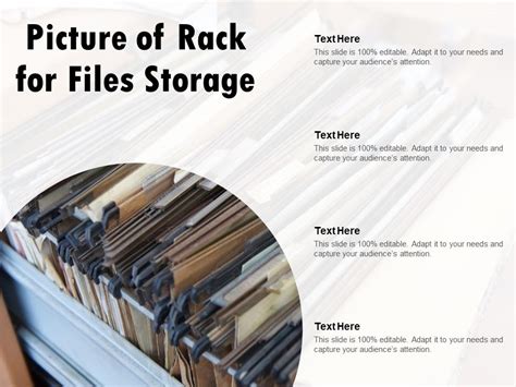 Picture Of Rack For Files Storage Ppt PowerPoint Presentation Gallery Diagrams