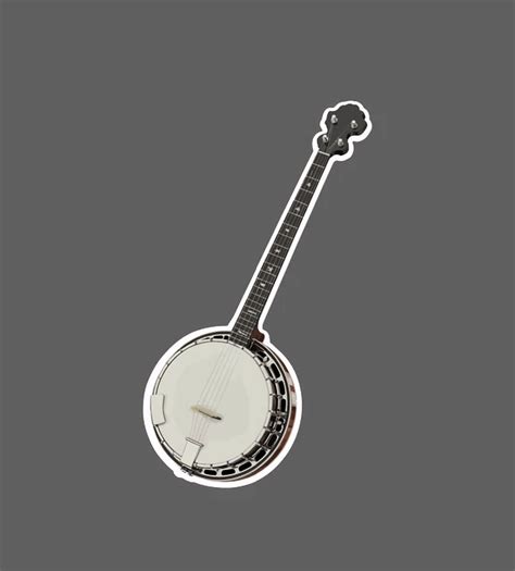 Dopasticker Banjo Sticker Music Folk Country Bluegrass Mountains