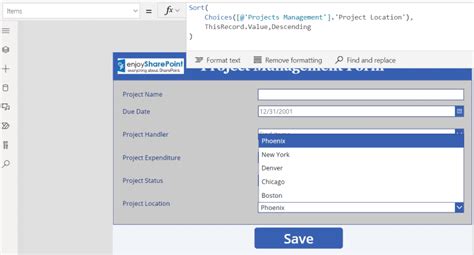 How To Sort A Power Apps Dropdown Control Enjoy Sharepoint
