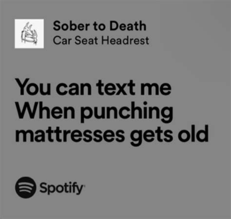You Can Text Me When Punching Mattresses Gets Old Spotify Ad