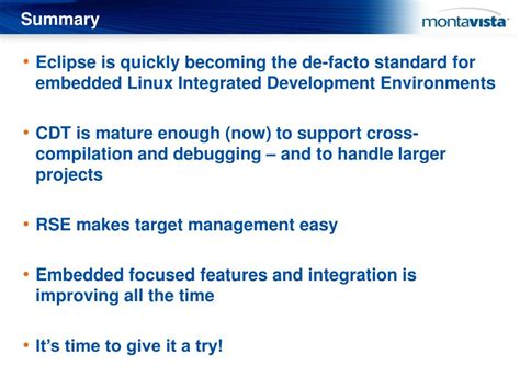 ppt embedded linux development with eclipse powerpoint presentation