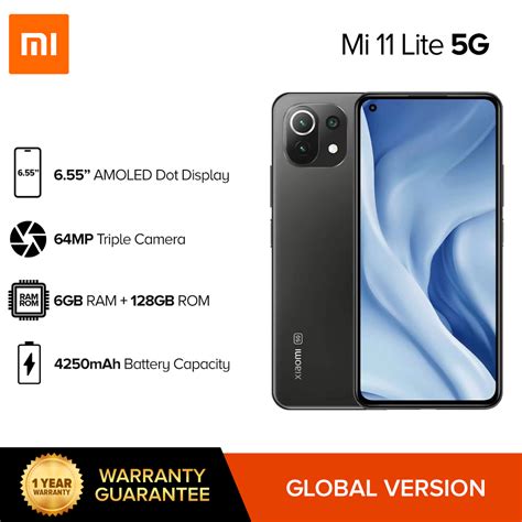 Xiaomi Mi 11 5G NE Lite 8GB 128GB Global Version Ubicaciondepersonas