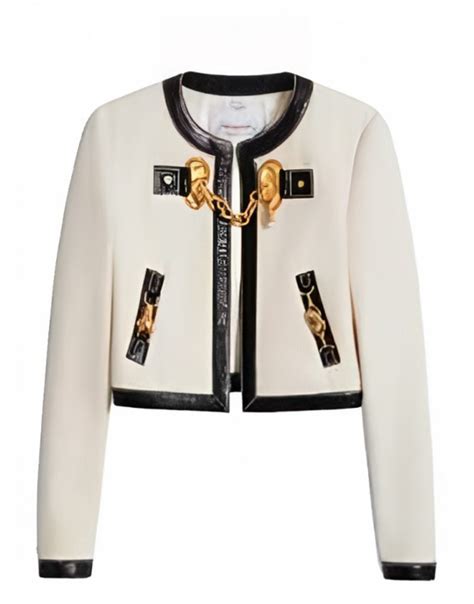Emily In Paris S Camille Razat White Jacket Ujackets