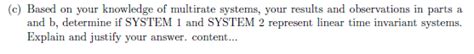 solved let system 1 and system 2 be two multirate signal