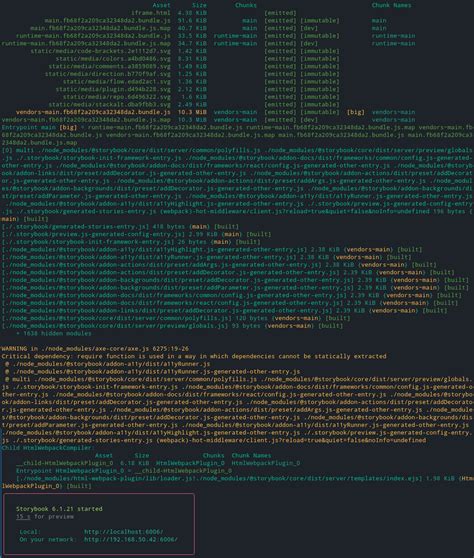 Giant Vendor Directory Chunk On Run Storybook Caused By Some Issue