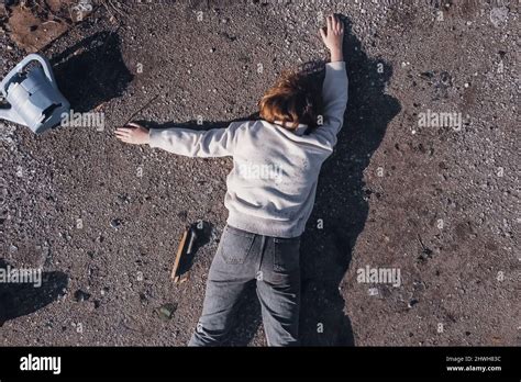 Dead Body The Corpse Of A Teenage Girl Found Using A Drone In A