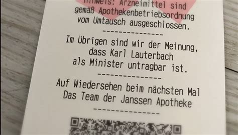 Unzufriedenheit Mit Gesundheitsminister Apotheke Druckt Beschwerde