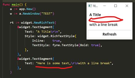 Text Line Not Displayed In RichText Issue 3117 Fyne Io Fyne GitHub