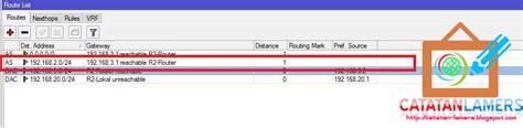 Cara Menghubungkan 2 Router Mikrotik Konfigurasi Static Routing Catatan Lamers