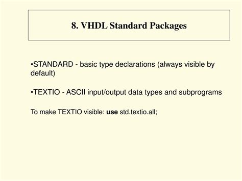 Ppt 第 5 章 Vhdl Package Powerpoint Presentation Free Download Id