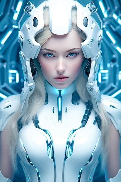 Premium Ai Image Realistic 3d Model Of A Human Cyborg In A Futuristic