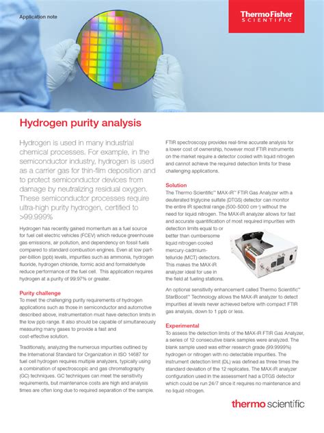 hydrogen purity analysis en an53606 pdf
