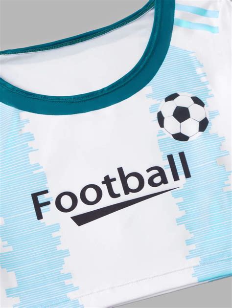 ROMWE Kawaii Sexy Crotchless Soccer Costume SHEIN UK