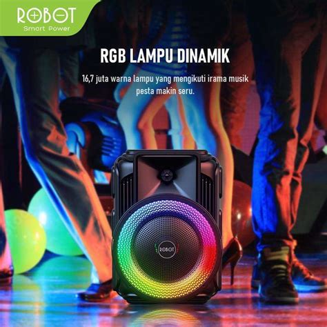 Promo Speaker Robot Rb500 Karaoke Bluetooth 5 0 Audio Wireless Super