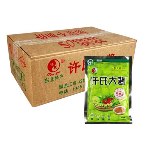 东北大酱双城许氏大酱整箱90g 55黄豆酱东北农家酱蘸酱菜 虎窝淘