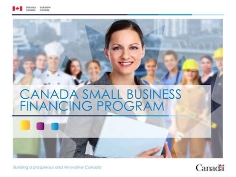Canada Small Business Financing Program Work Study Visa